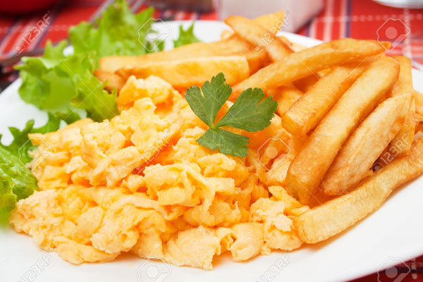 Huevos Revueltos Con Papitas Fritas | Los Tanitos